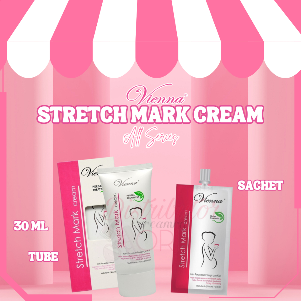 Jual VIENNA Stretch Mark Cream 30ml - 80ml - Penghilang Kerutan ...