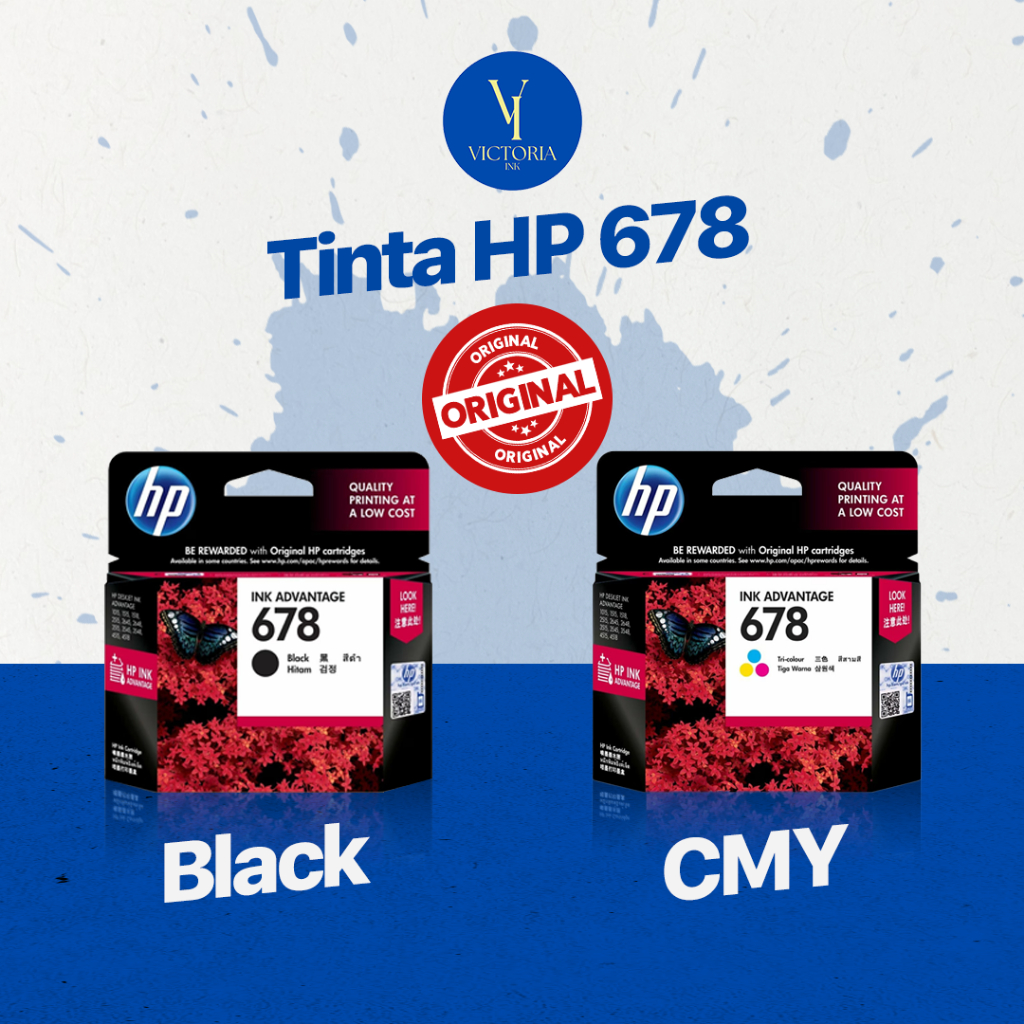Jual Cartridge HP 678 Black HP 678 Hitam Cartridge 678 Colour hp 678 ...