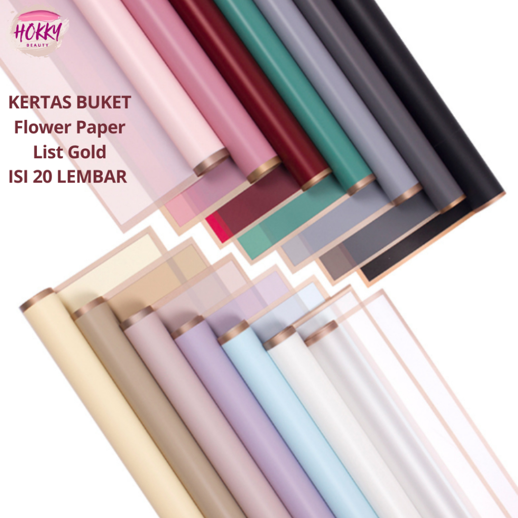Jual ISI 20 LEMBAR Kertas Buket Bunga Flower Wrapping Flower Paper List ...
