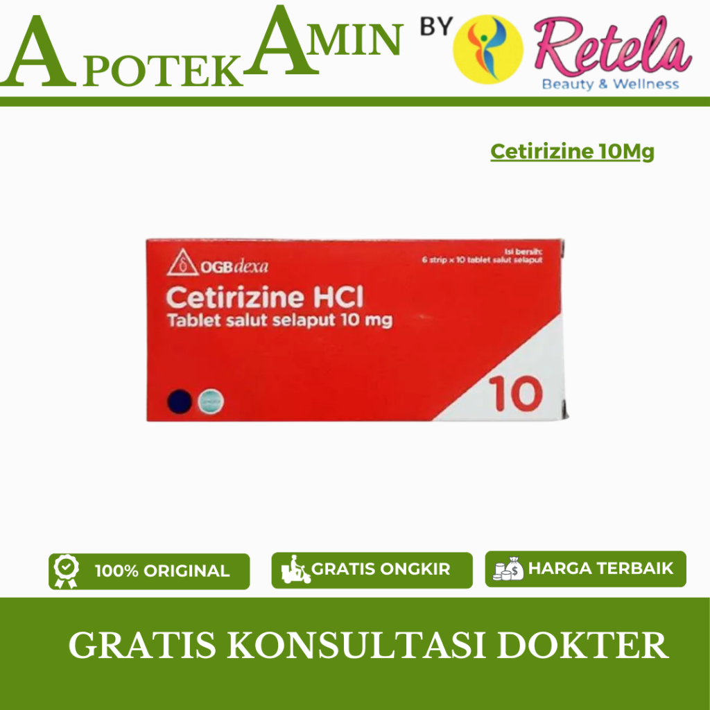 Jual Cetirizine Dexa Medica 10 Mg Box 60 Kapsul | Shopee Indonesia