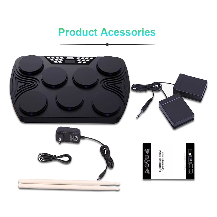 Jual SECOND LIKE NEW - DRUMPAD DIGITAL KONIX ED01 PORTABEL ROLL DRUM ELEKTRONIK 7 PAD WITH ...