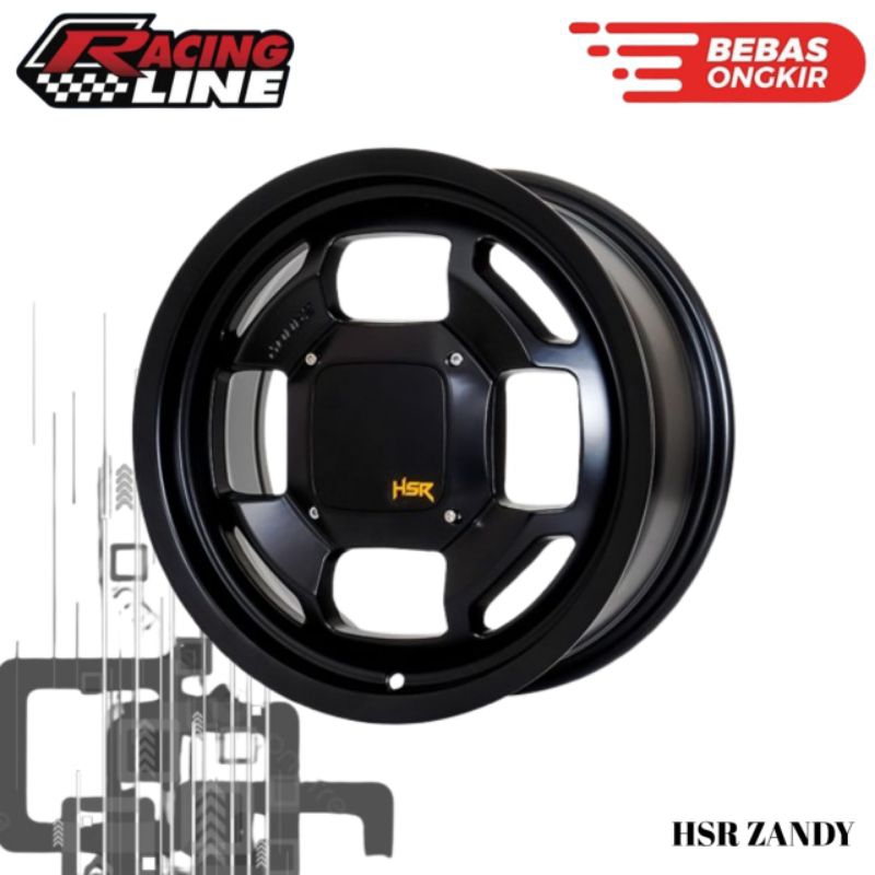 Jual Velg Racing Mobil R15 HSR ORIGINAL Cocok Untuk Brio Jazz Calya Sigra Datsun Yaris Agya ...