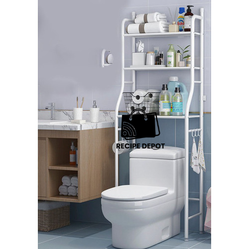 Jual Stand Rak Rack Kamar Mandi Toilet Tempat Penyimpan Organizer Botol ...