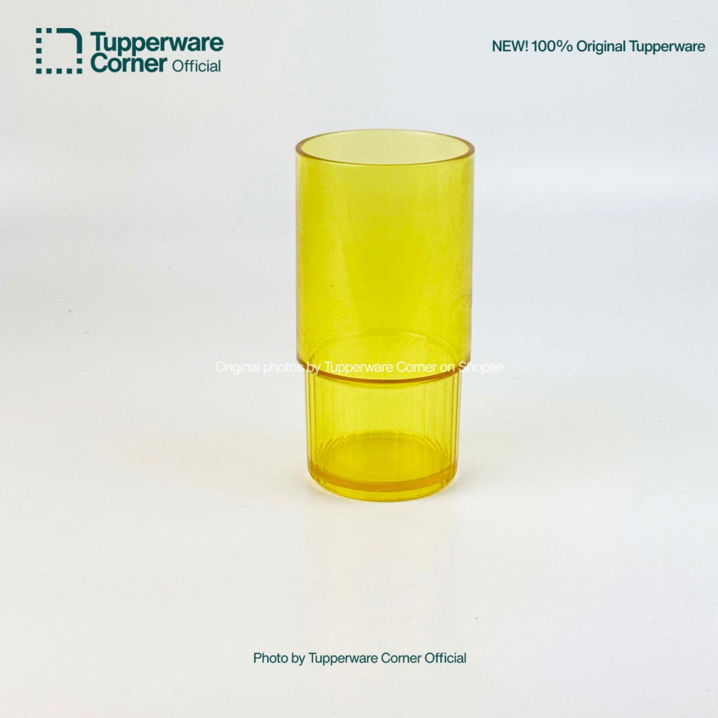 Jual TUPPERWARE DELUXE TUMBLER 400ML WARNA KUNING BARET SAMAR | Shopee ...