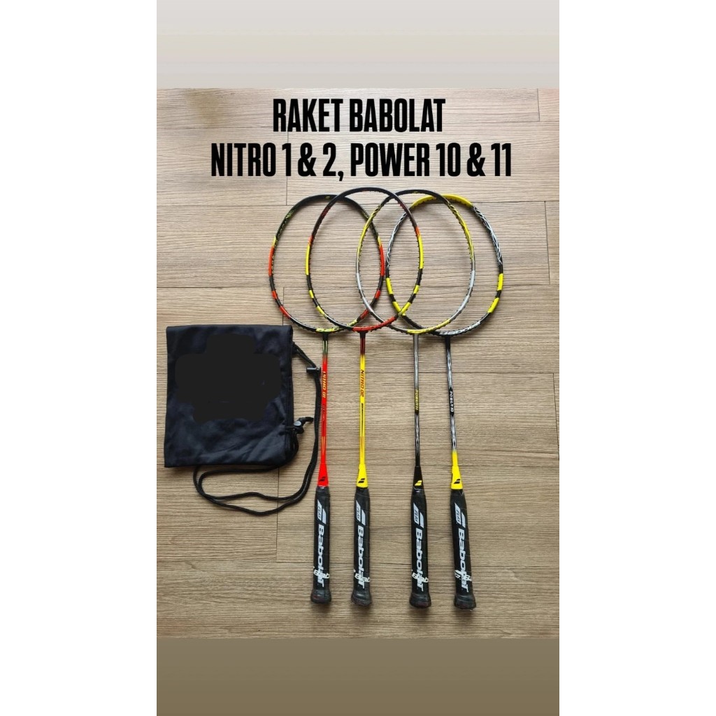Jual RAKET BABOLAT NITRO 1 DAN 2 & POWER 10 DAN 11 | Shopee Indonesia