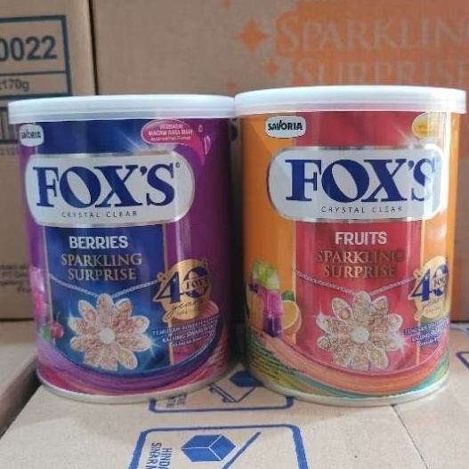 Jual FOX'S CRYSTAL CLEAR FRUITS PERMEN FOX KALENG | Shopee Indonesia