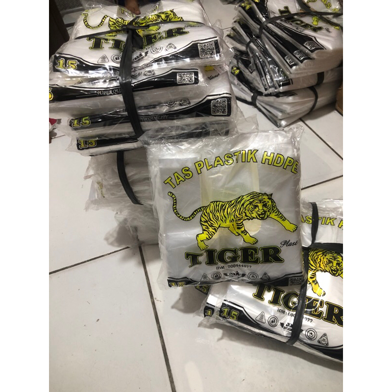 Jual Plastik Tiger Bening (3ons) - KANTONG PLASTIK KRESEK BENING ...