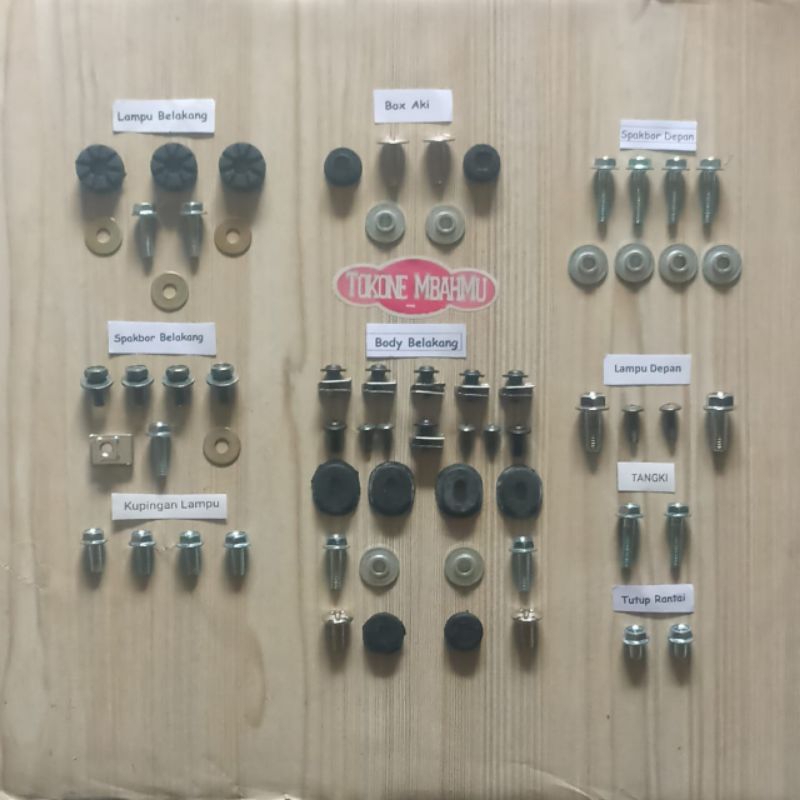 Jual Baut Full Set Cover Body Bodi Honda MegaPro Primus 160 Karbu ...