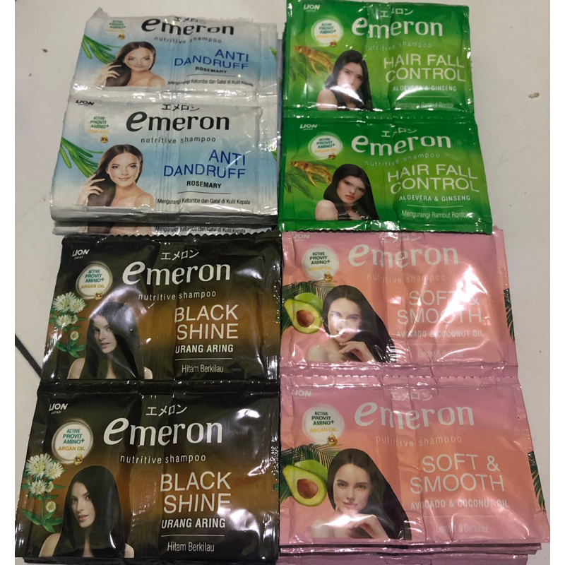 Jual Emeron Shampoo - 12 baris x 10ml, 24 sachet kecil | Shopee Indonesia