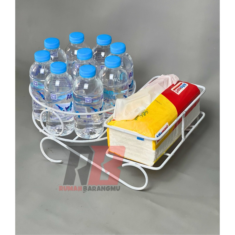 Jual Rak Aqua Rak Minuman Rak Tempat Tisu - Model Terbaru Besi Putih ...