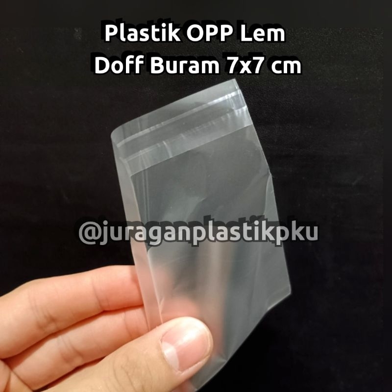 Jual Plastik OPP Lem Doff Buram 7x7 cm | Kemasan Cookies Kue Roti ...