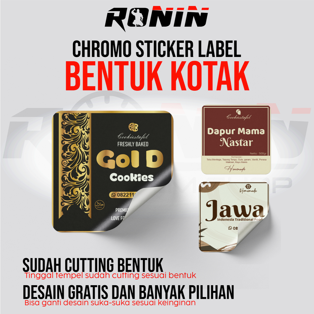 Jual FREE CUSTOM STICKER LABEL STICKER NASTAR STICKER KEMASAN STICKER ...