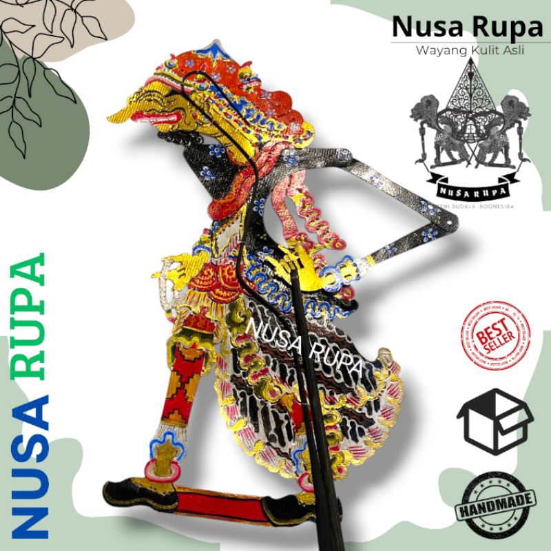 Jual Wayang Kulit Durna Alusan Asli 100% Bahan Kulit Sapi Tatah ...