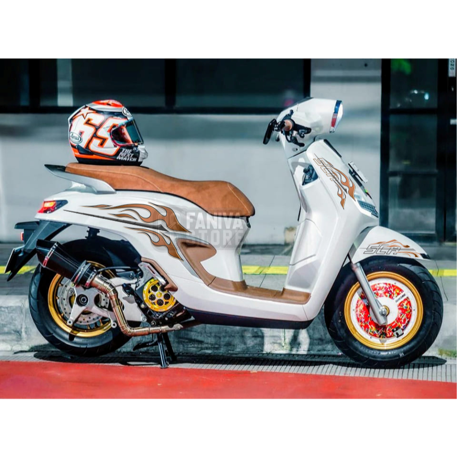 Jual Striping Stylo honda 160 transparan model thailand grafis taper ...