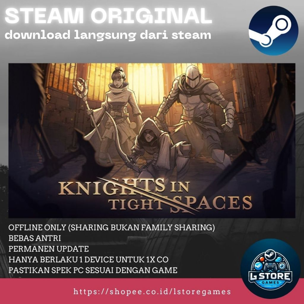 Jual Knights in Tight Spaces Game PC Sharing Original S T E A M Offline ...