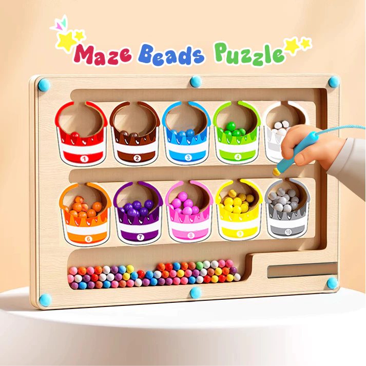 Jual Mainan Sorting Magnet / Color Classification Maze / Papan Sortir ...