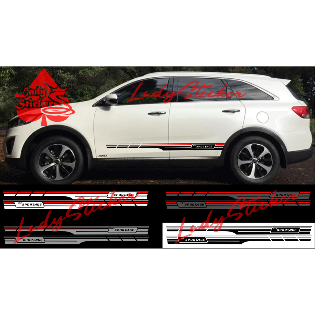 Jual Sticker stiker mobil cutting sticker mobil kia sportage | Shopee ...
