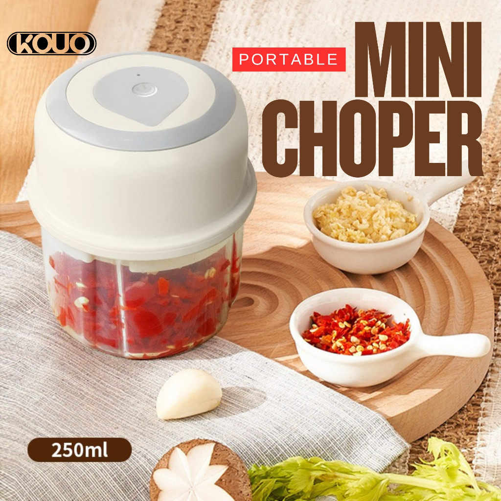 Jual KOUO Choper Mini WIreless dan Portable Kapasitas 250ML Alat ...