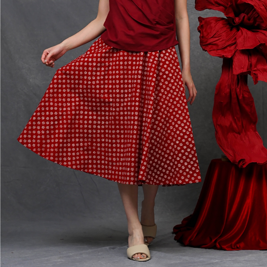 Jual NONA RARA - Airu Skirt Garut P0455, Rok kasual batik wanita modern ...