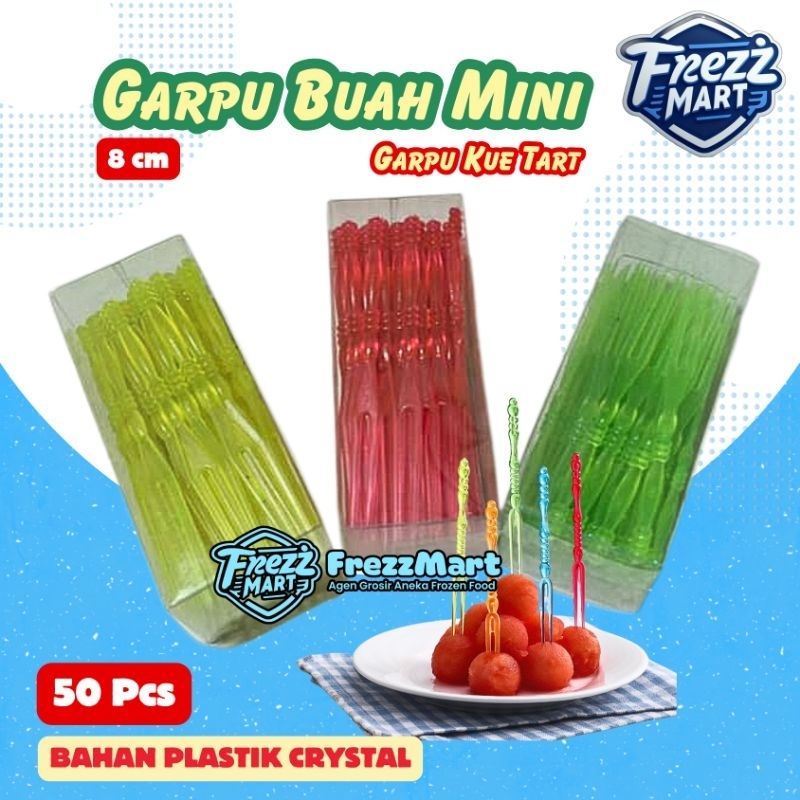 Jual Garpu Buah Mini Warna Pack Isi 50 Pcs Sekali Pakai Tusukan Plastik ...