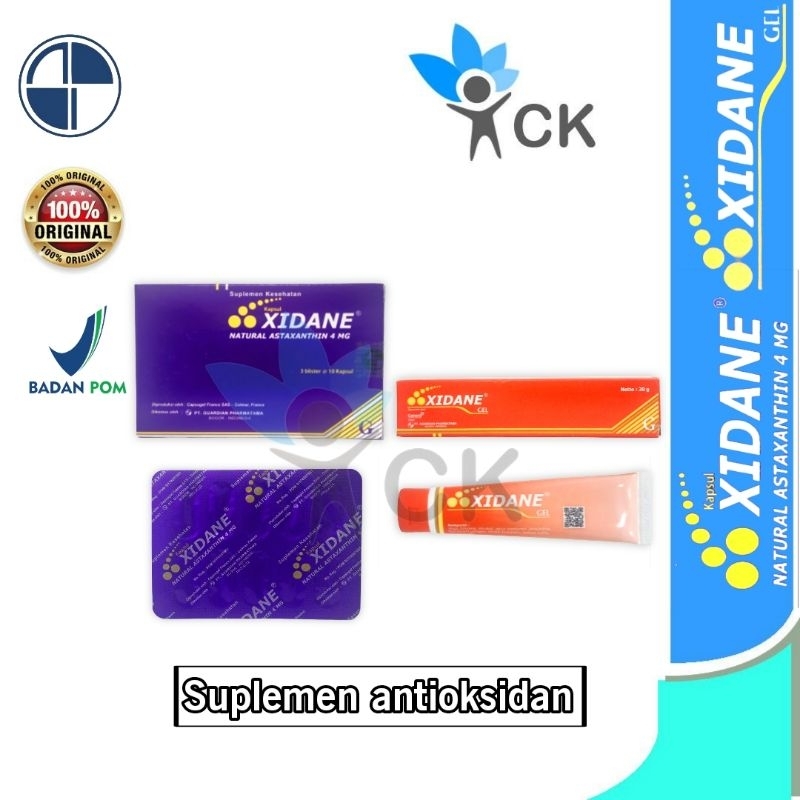 Jual XIDANE 4 MG BOX ISI 30 / gel astaxanthin suplemen kecantikan dan ...