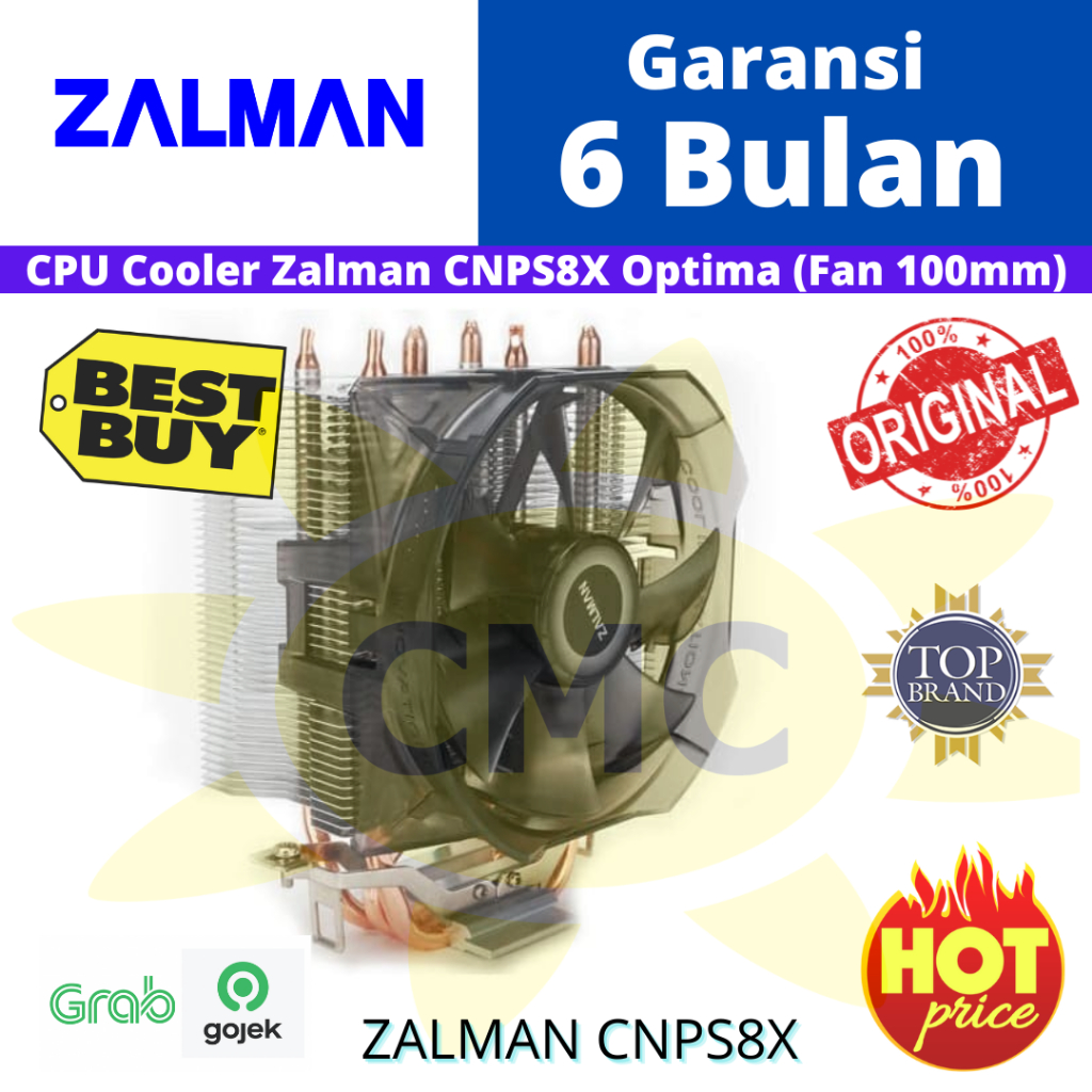 Jual CPU Cooler Zalman CNPS8X Optima (Fan 100mm) | Shopee Indonesia