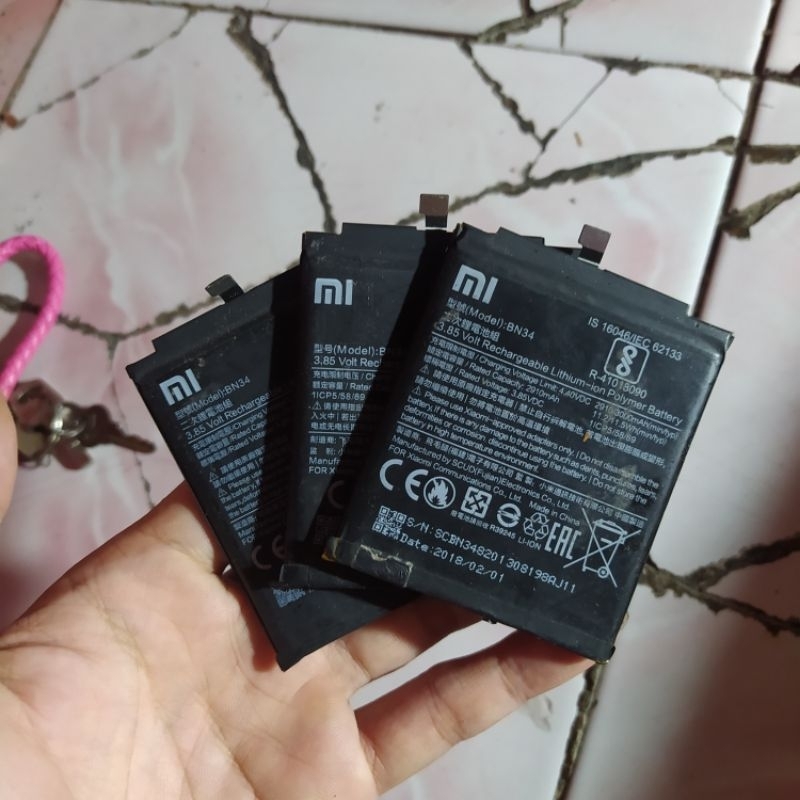 Jual battery batre bn34 redmi 5a original copotan | Shopee Indonesia