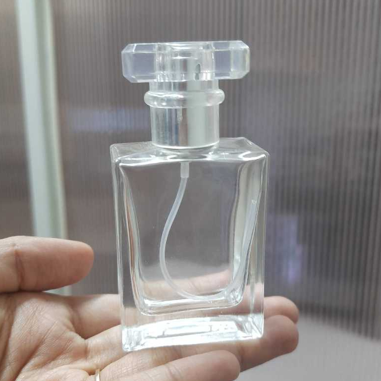 Jual BOTOL PARFUM 30ML BENING/CLEAR KOTAK - TUTUP KOTAK HITAM / BENING ...