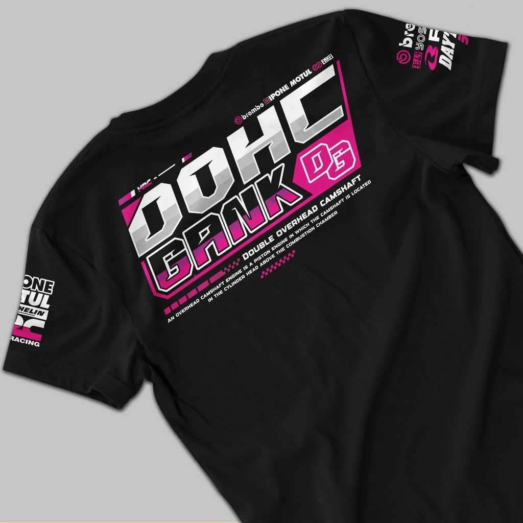 Jual Kaos Dohc Gank Baju Cb Gl Tiger Herex Baju Motor Distro Racing ~FREE STICKER | Shopee Indonesia