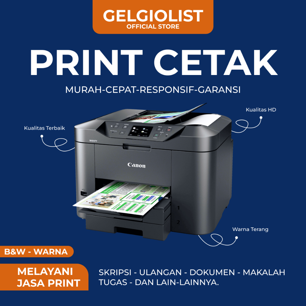 Jual PRINT A4/CETAK KERTAS A4 F4 Q4, MAKALAH, SKRIPSI, TUGAS2, BW/COLOR | Shopee Indonesia
