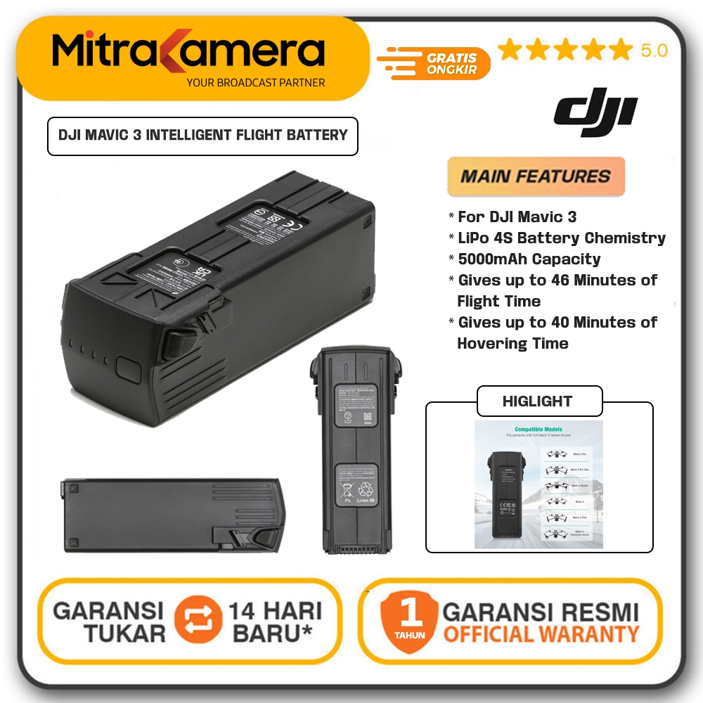 Jual DJI Mavic 3 Intelligent Flight Battery | Shopee Indonesia