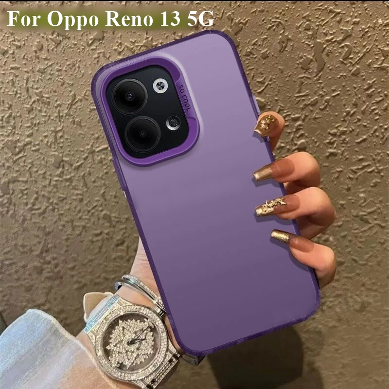 Jual Case OPPO RENO 13 5G 13F 4G 5G Soft Case Luxury Matte Plate Camera ...