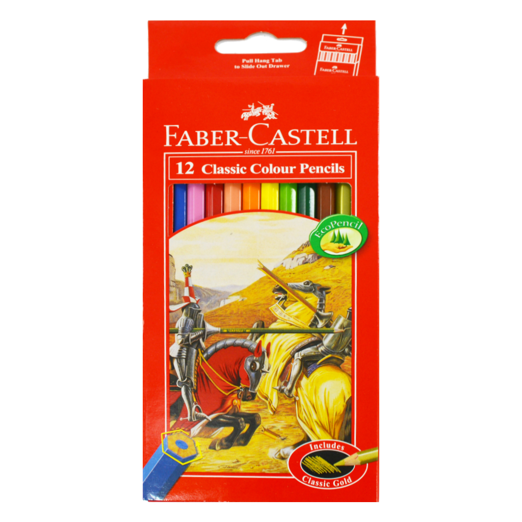 Jual FABER CASTEL 12 Color panjang/Pensil Warna Faber Castell Classic ...
