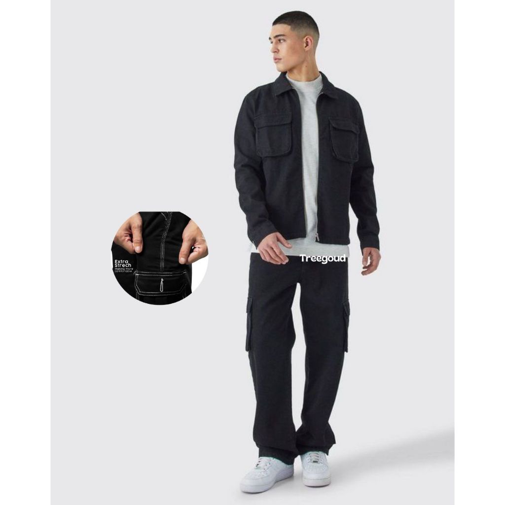 Jual Treegoud Celana Cargo Panjang Pria Cargo Pants Pria Big Size Cargo ...