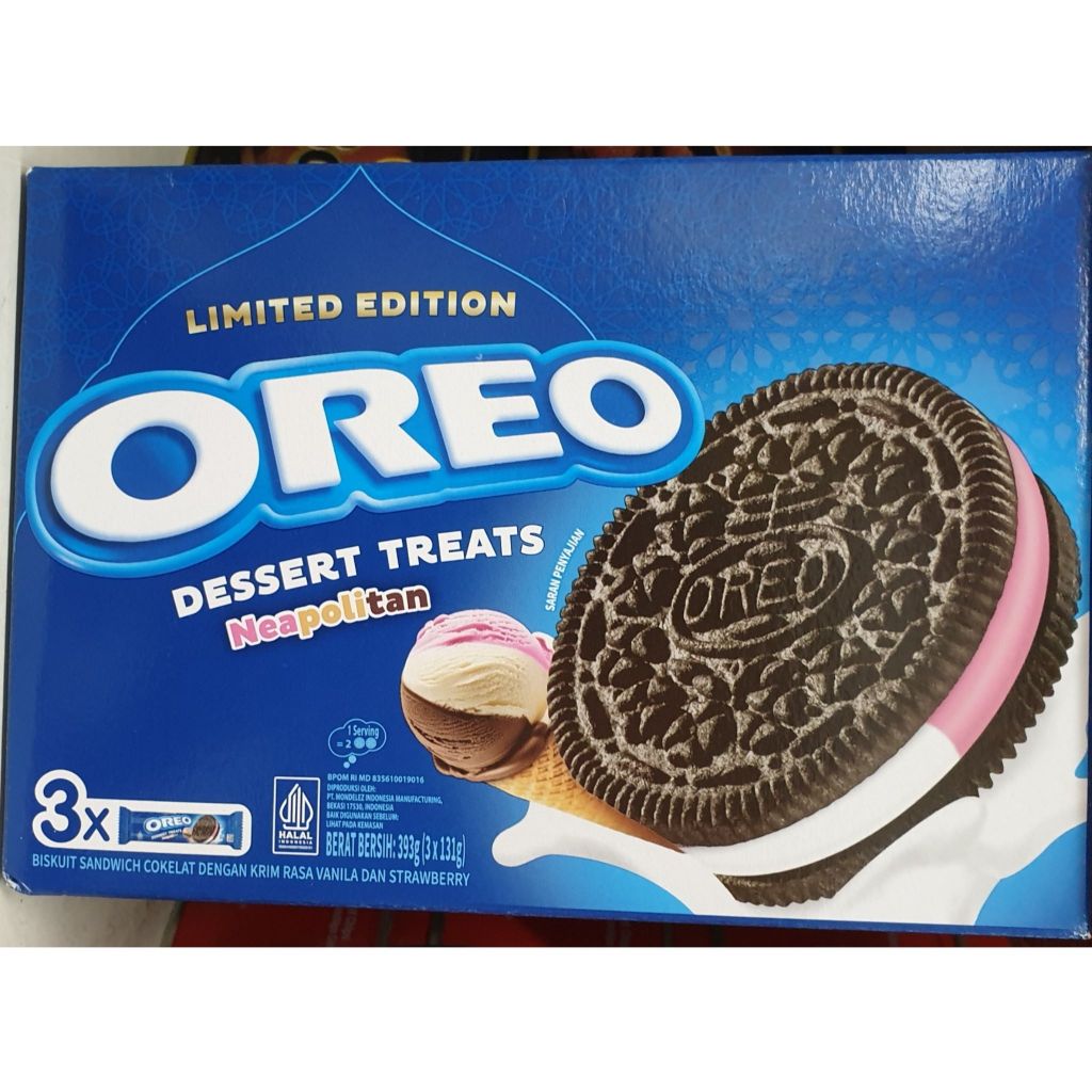Jual Biskuit OREO Dessert Treats Neapolitan Limited Edition | Shopee ...