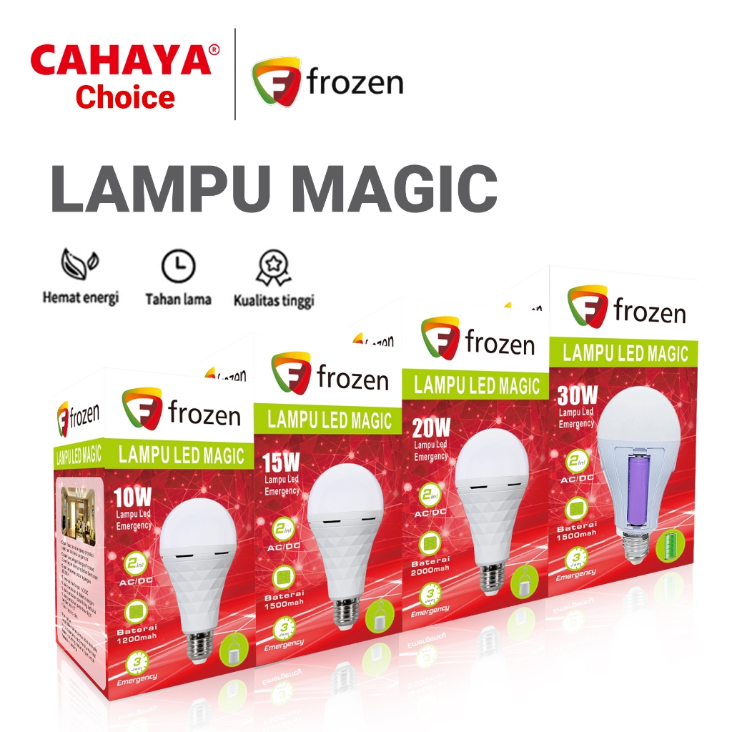 Jual CAHAYA - Lampu Emergency Magic Lampu 10/15/20/30W Lampu Magic Abulb / Merek Frozen | Shopee ...