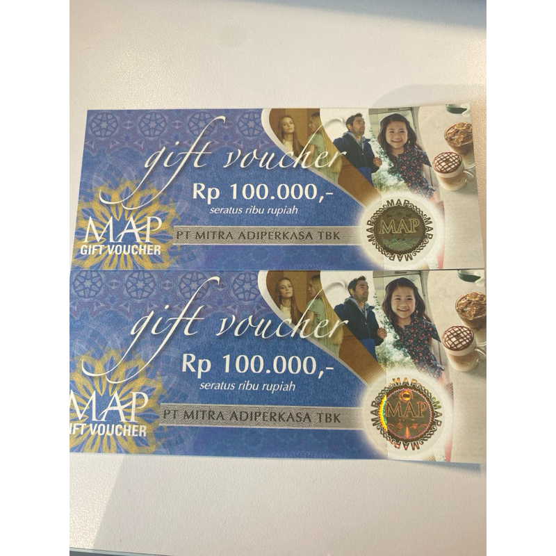 Jual GIFT VOUCHER MAP| Voucher Hadiah 100K | Voucher MAP 100.000 EXP ...