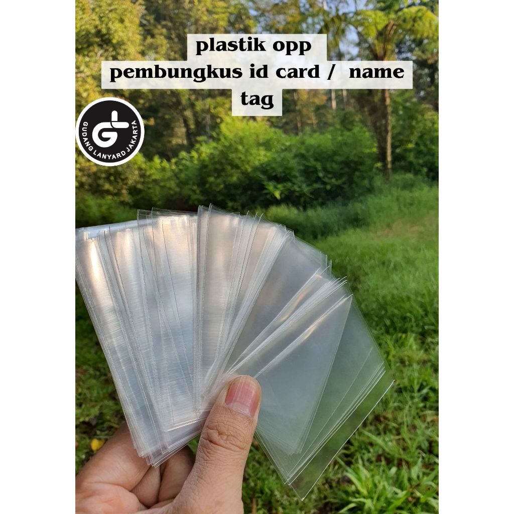 Jual Plastik OPP Pembungkus Kartu Id Card Name Tag Ukuran K TP A TM ...