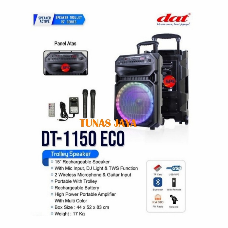 Jual SPEAKER DAT PORTABLE DT 1150 / DT1150 ECHO BLUETOOTH ORIGINAL ...
