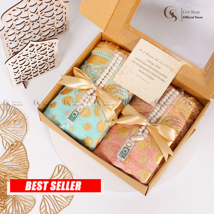 Jual Kado Pernikahan Sajadah Couple Hampers Nikah Lebaran Idul Fitri ...