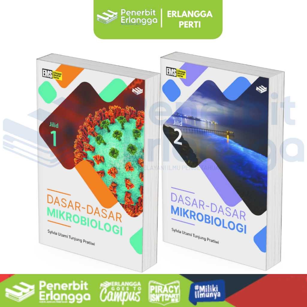 Jual [Erlangga] Buku Referensi Mahasiswa: Dasar - Dasar Mikrobiologi Jilid 1 & 2 - Sylvia Utami ...