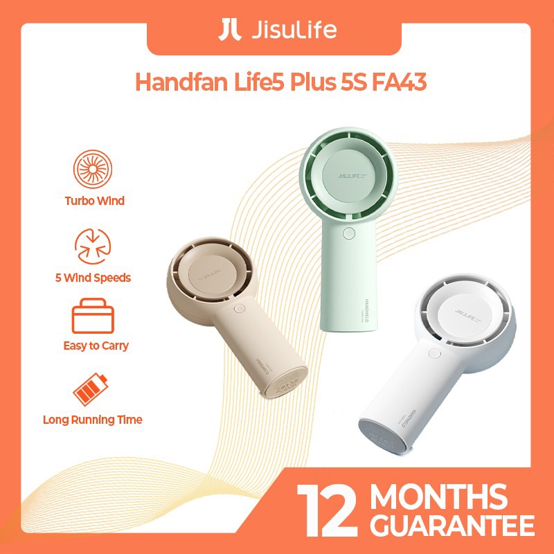 Jual JISULIFE Hand Fan Life5 Plus FA43 5S 4000mAh / 6000mAh (Kipas Angin Portable Mini Fan ...