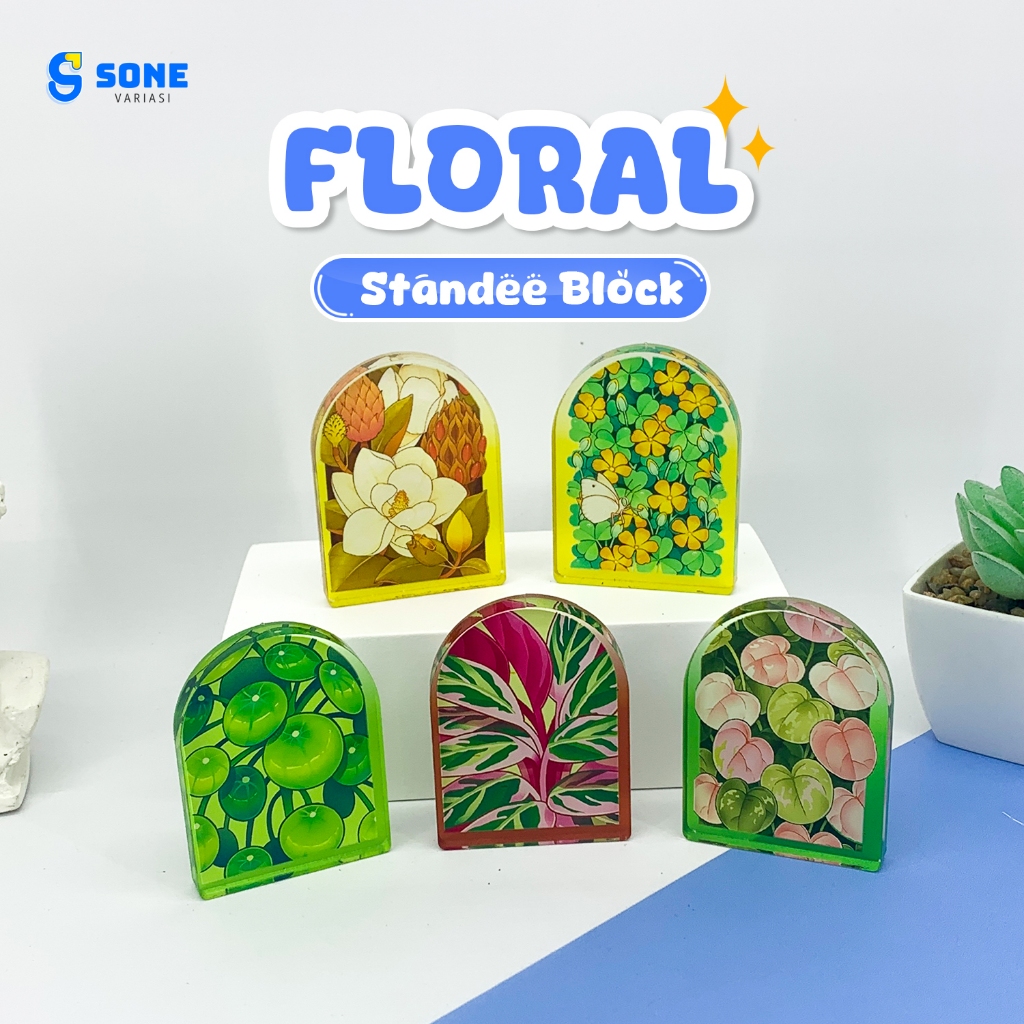Jual Standee Floral Akrilik Tebal Transparan – Hiasan Meja Estetik ...