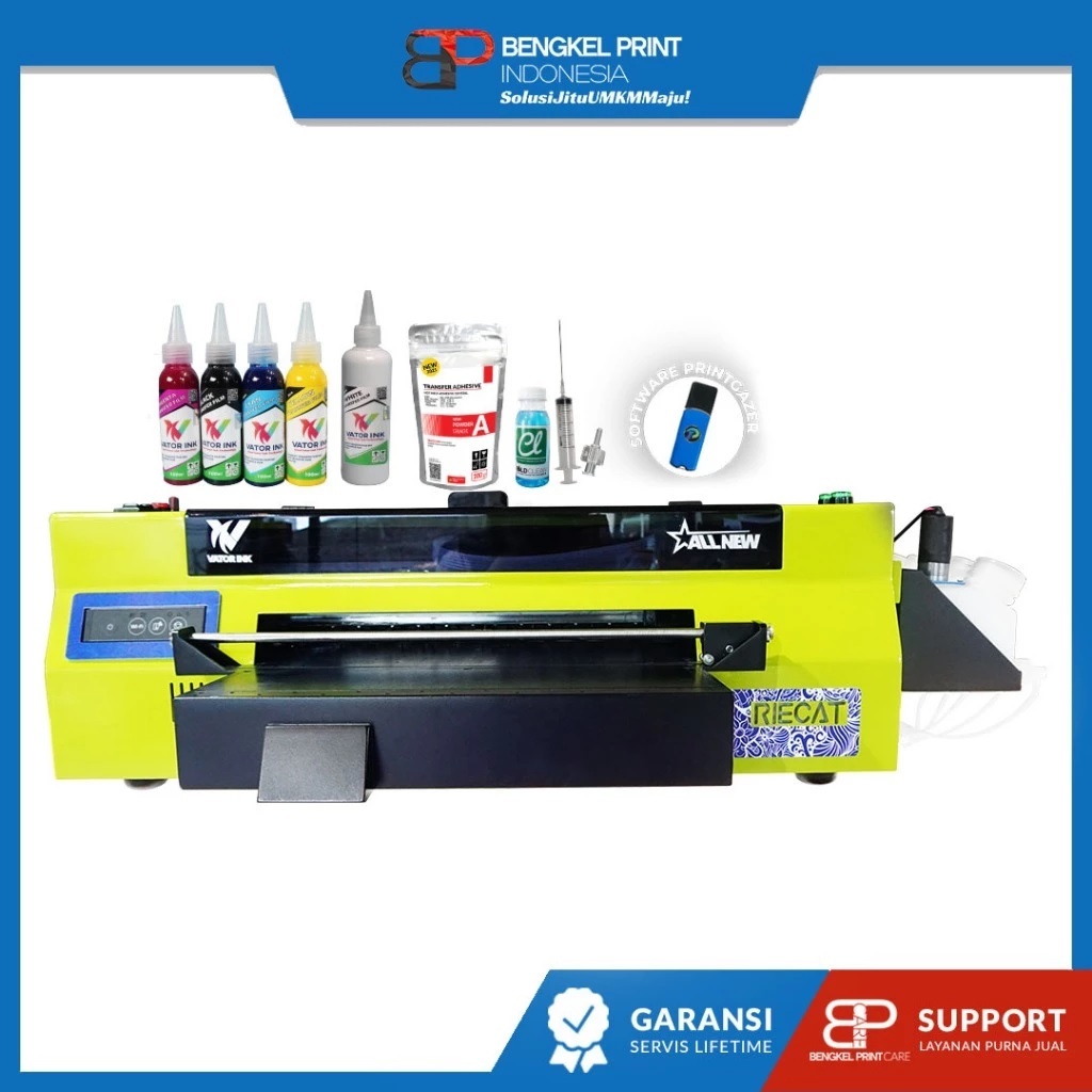 Jual Paket Usaha Sablon DTF | Paket Mesin Riecat Alfa All New Printer Saja | Shopee Indonesia