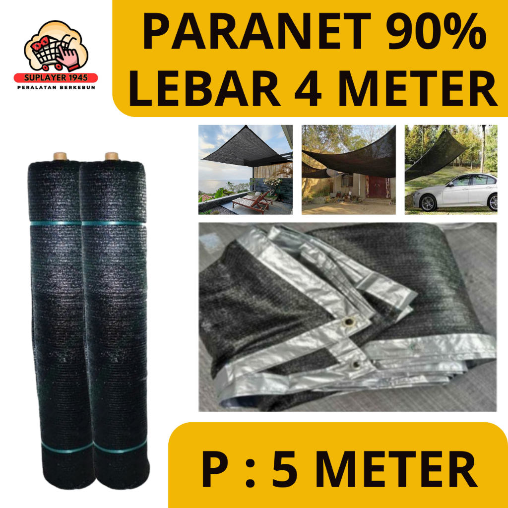 Jual Paranet 90% Panjang 5 Meter x LEBAR 4 Meter ( JAHIT TERPAL DAN ...