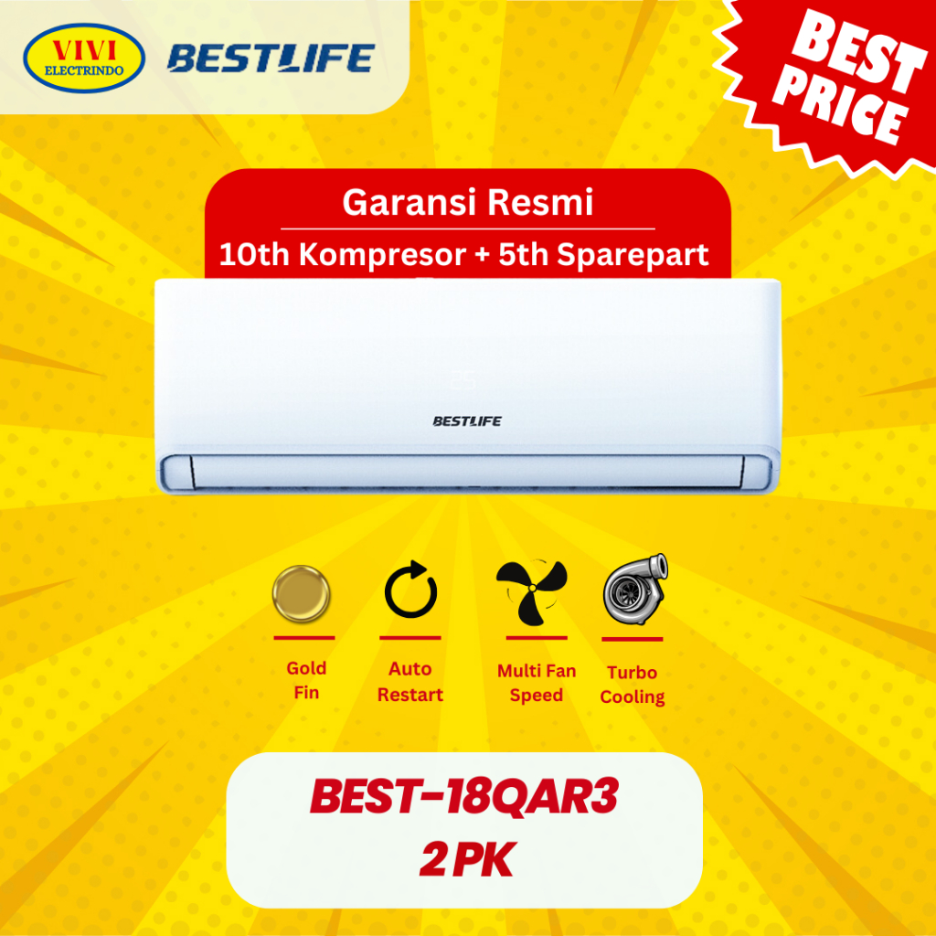 Jual AC BESTLIFE 2 PK - BEST 18QAR3 | Shopee Indonesia