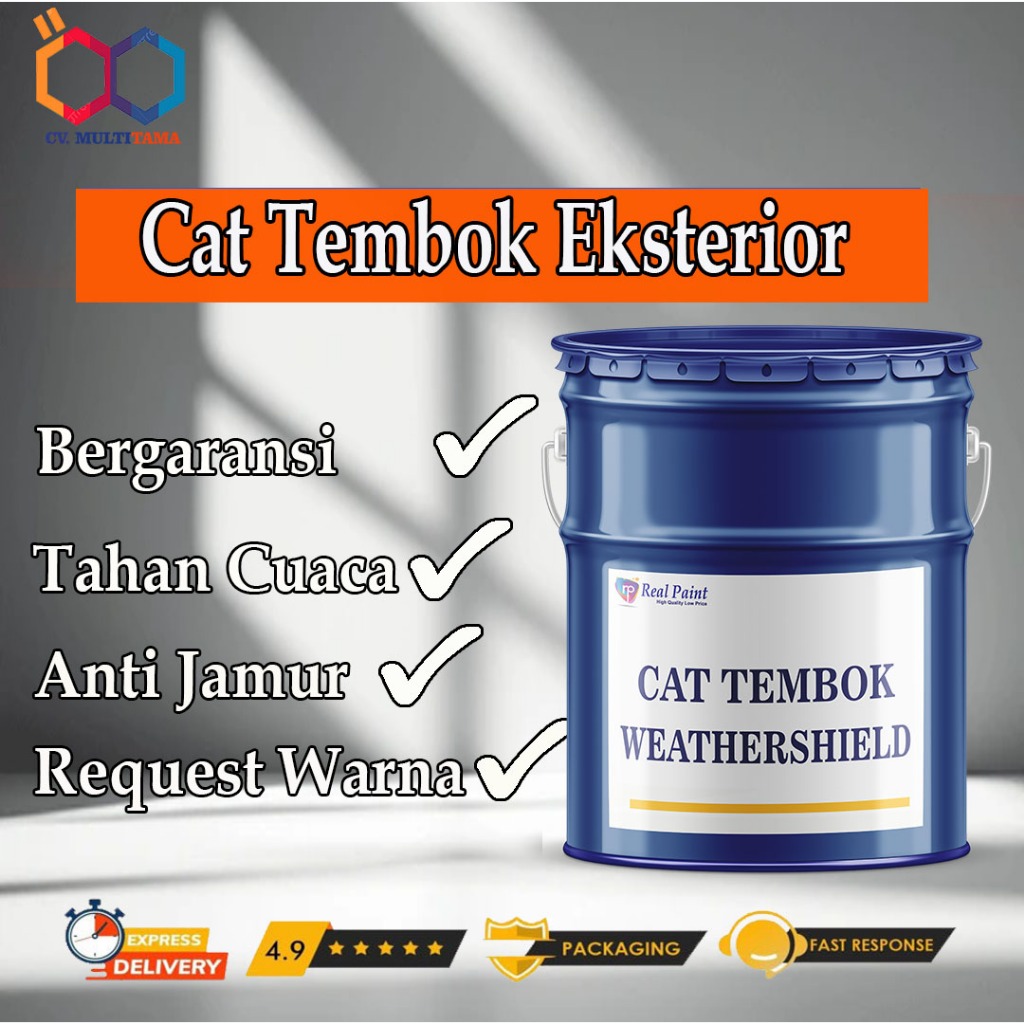 Jual Cat Tembok Weathershield Tahan Cuaca 25Kg | Shopee Indonesia