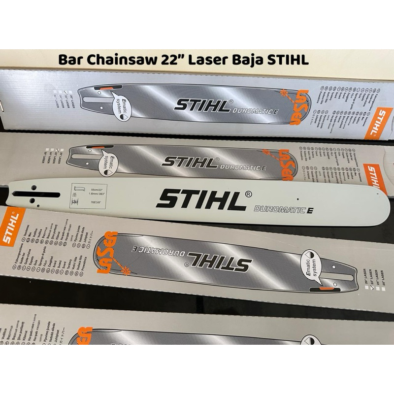 Jual Bar Chainsaw ASLI STIHL 22 Inch 38 Mata / 55 Cm Bar Senso Asli STIHL 22”/38T Laser Baja ...