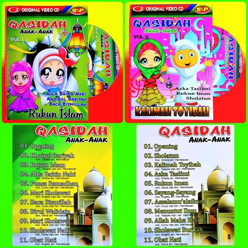 Jual KASET VCD QASIDAH ANAK-VCD QASIDAH ANAK-KASET DVD LAGU QASIDAH ANAK-KASET VCD QASIDAH ...