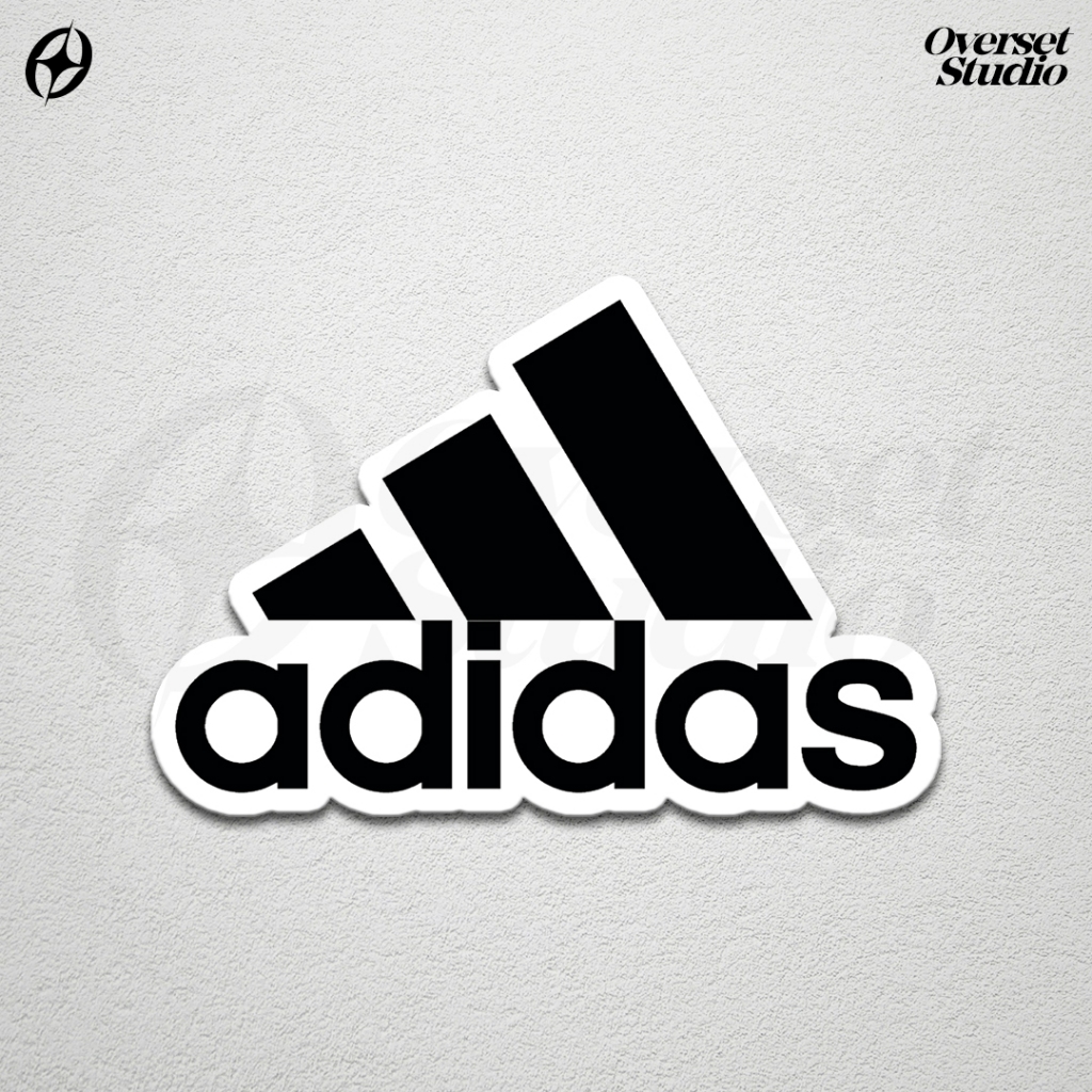 Jual (GRATIS ONGKIR & COD) Sticker Logo Adidas / Stiker Brand Casual ...